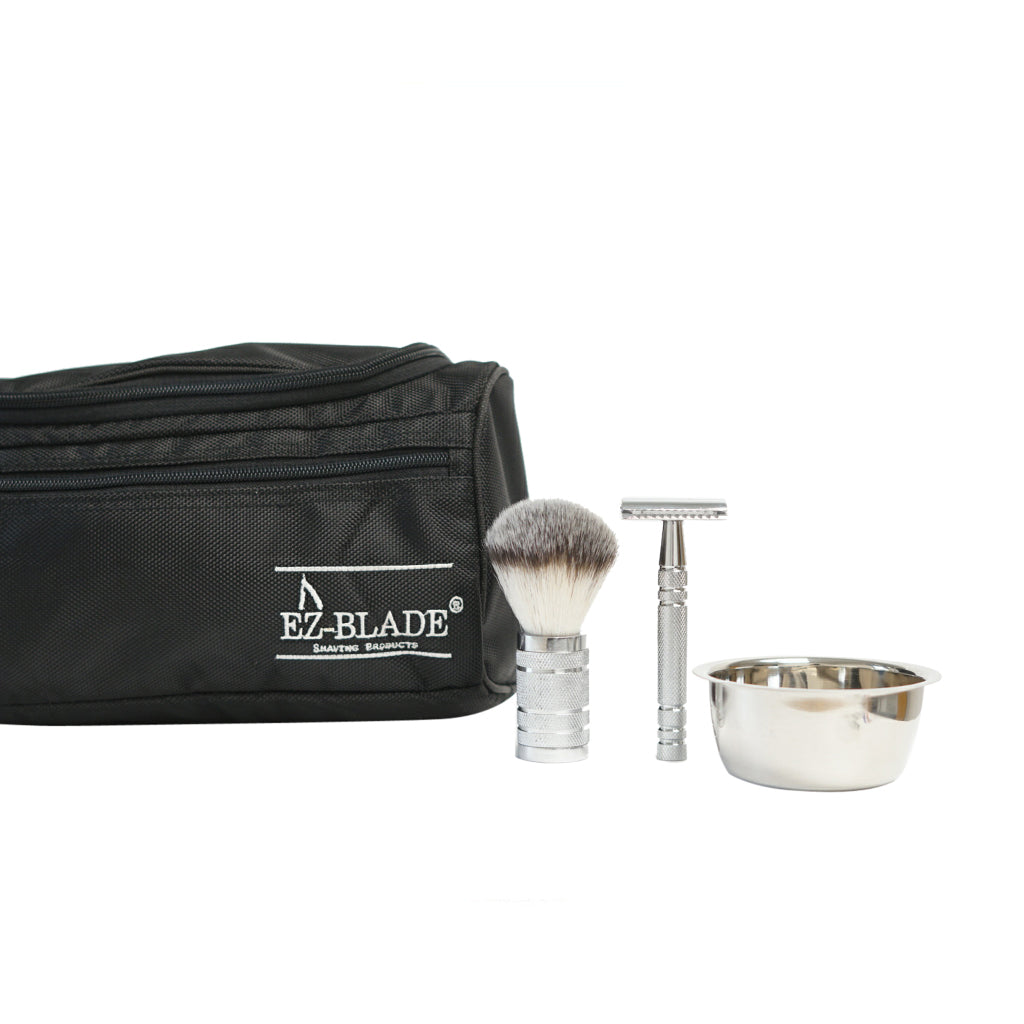 Mens Safety Razor Shave Kit Toiletry Bag | EZ BLADE – EZ BLADE Shaving ...